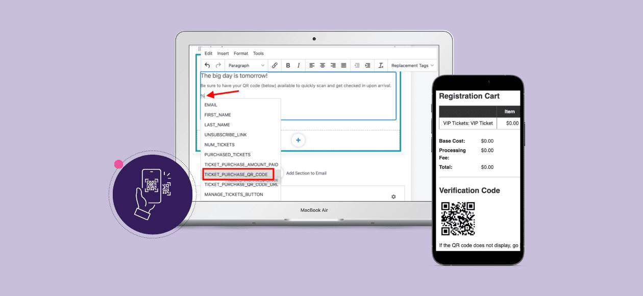 QR Codes Now Optional in Ticket Confirmation Emails - TicketSignup