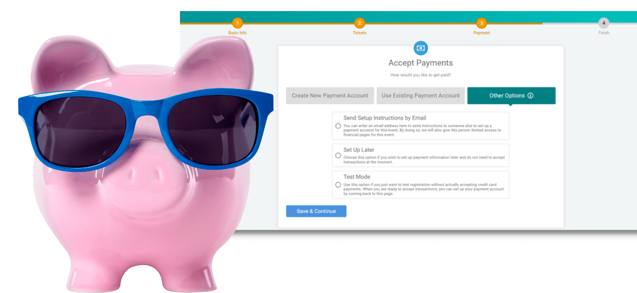 Ticket Event Payment Options: Set Up Later and Test Mode - TicketSignup
