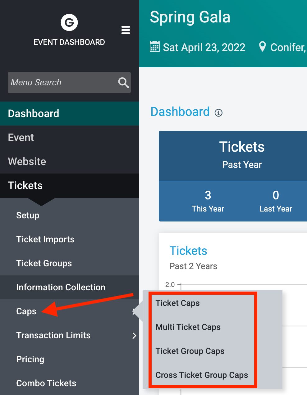 Ticket Caps - TicketSignup