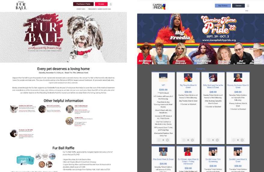 Websites - TicketSignup