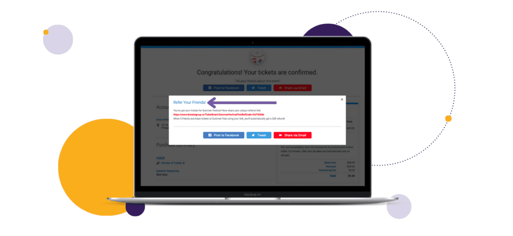 Referral Rewards - TicketSignup