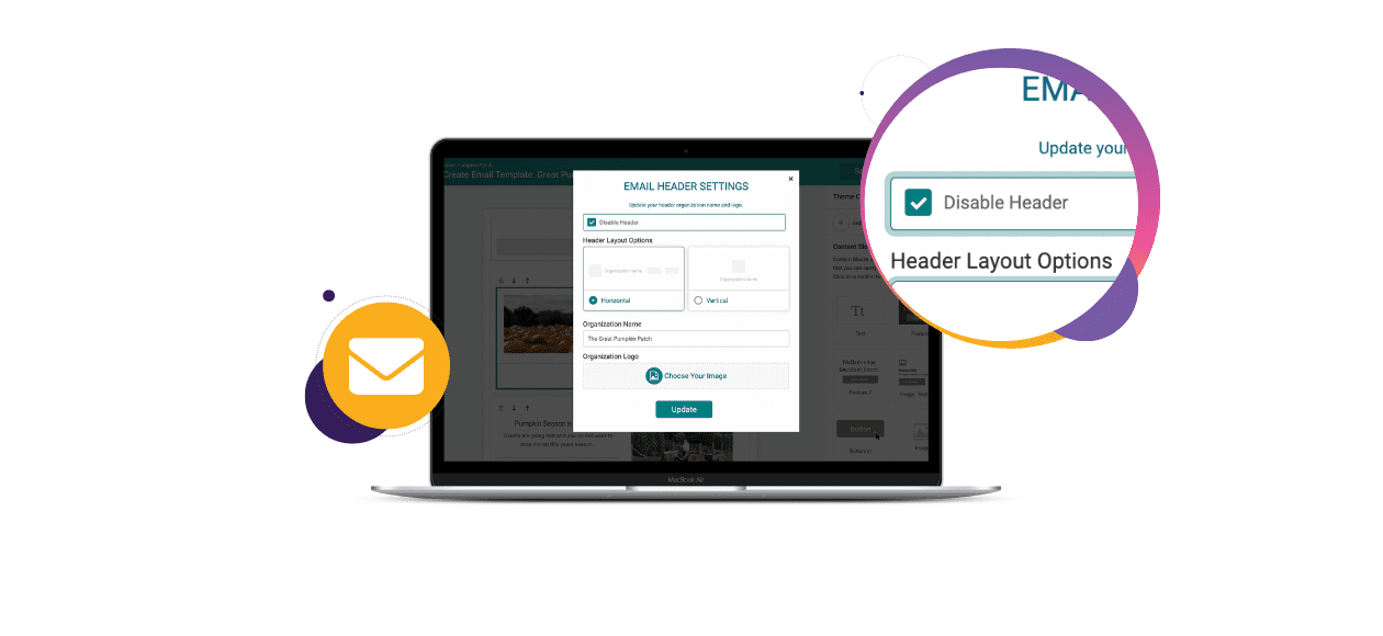 Disable Email Header - TicketSignup