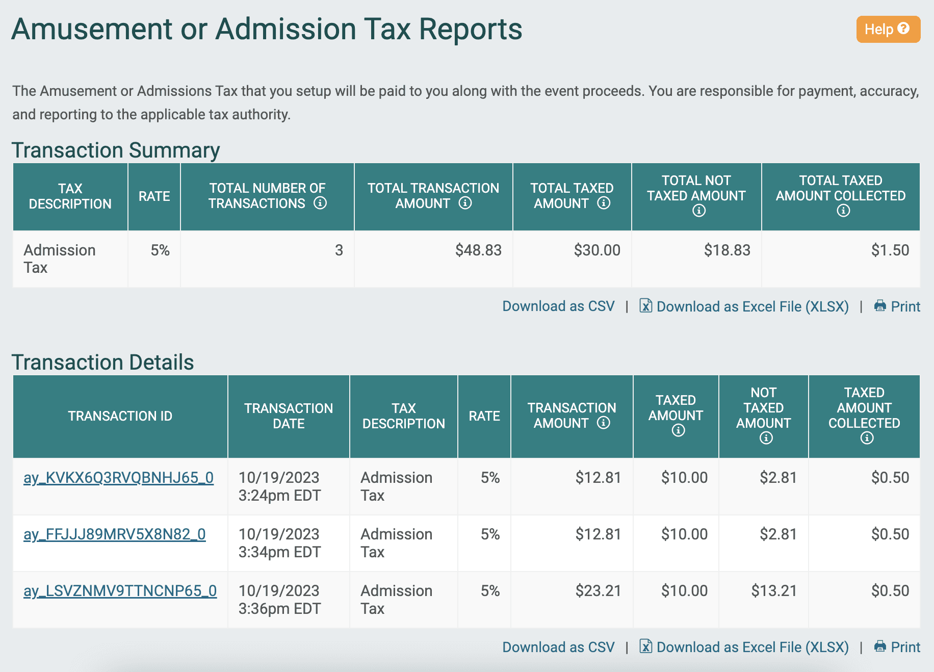 Admissions and Amusement Tax for Ticket Events - TicketSignup