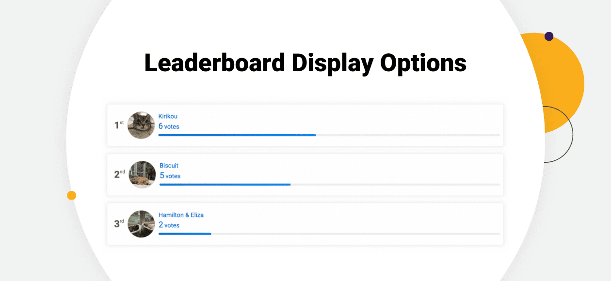 Leaderboard Display Options - TicketSignup