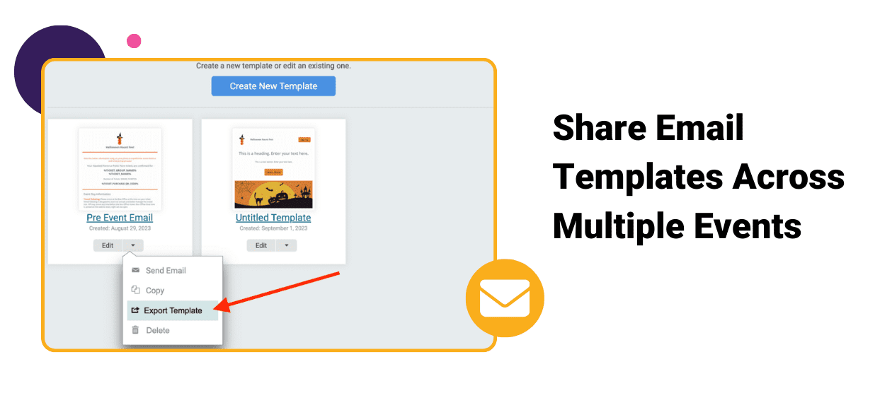 Share Email Templates Across Multiple Events - TicketSignup