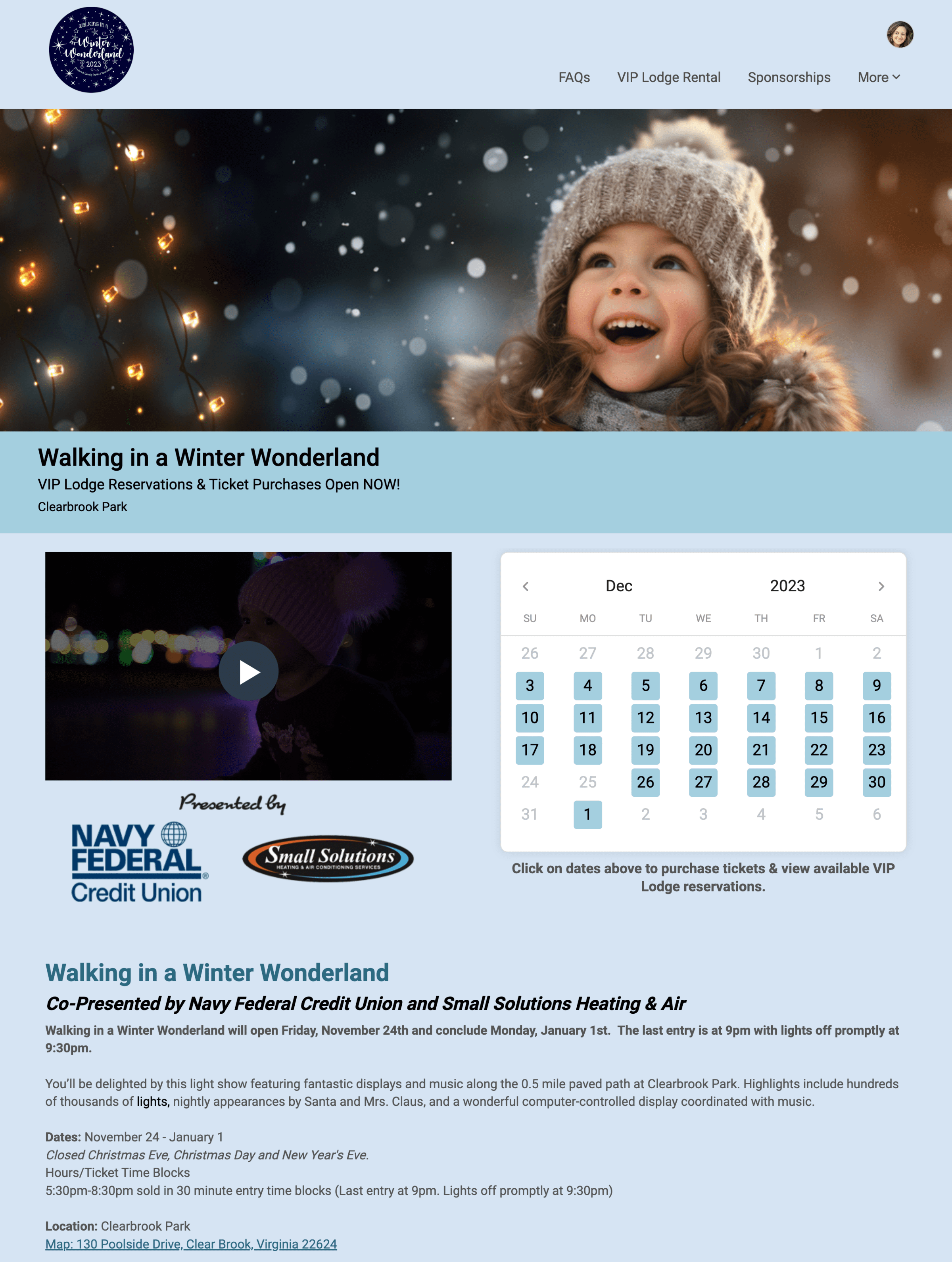 Walking in a Winter Wonderland - TicketSignup