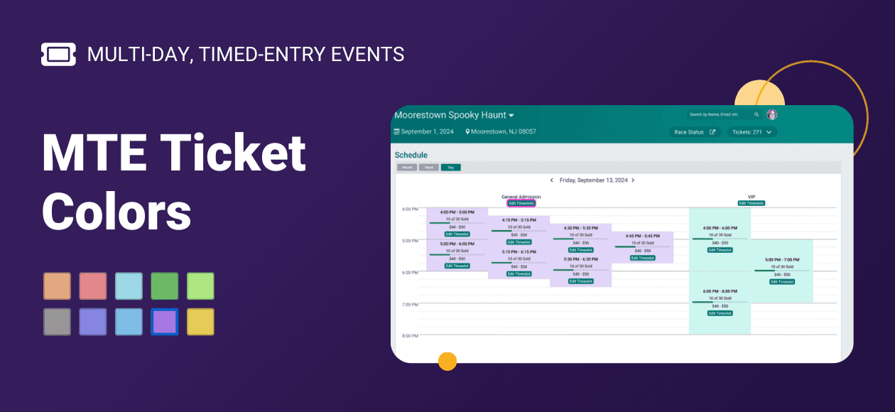 MTE Ticket Colors - TicketSignup