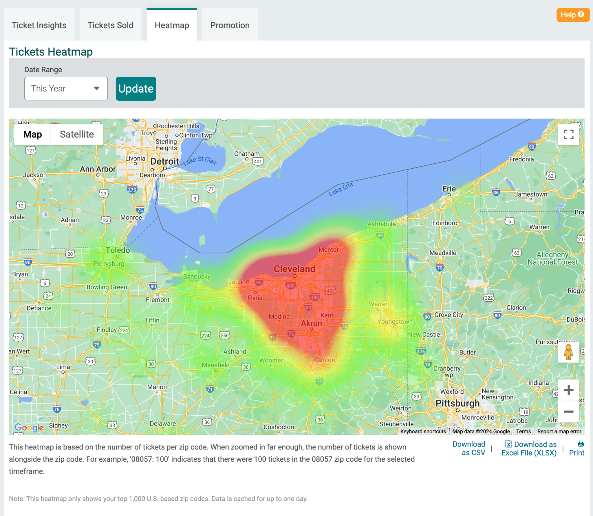 Ticket Summary Reports - TicketSignup