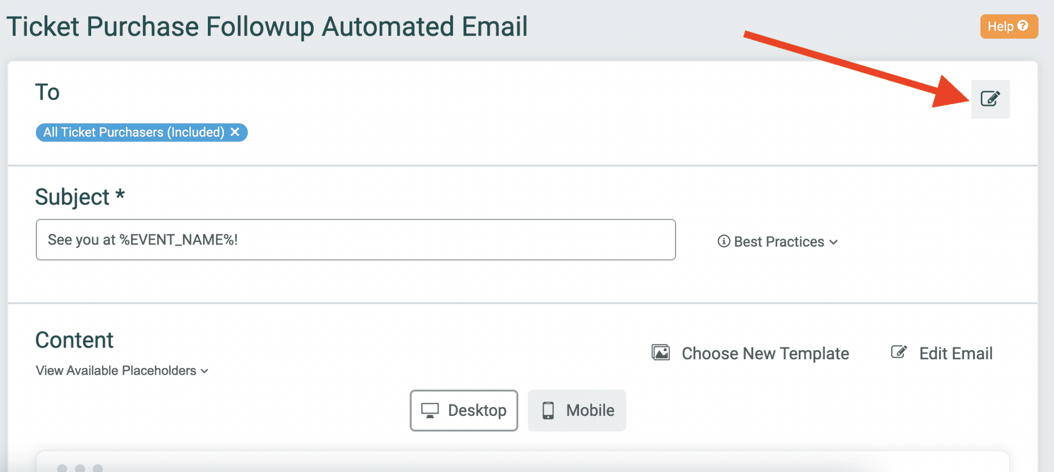 Ticket Type Recipient Lists for Automated Ticket Purchase Follow Up ...
