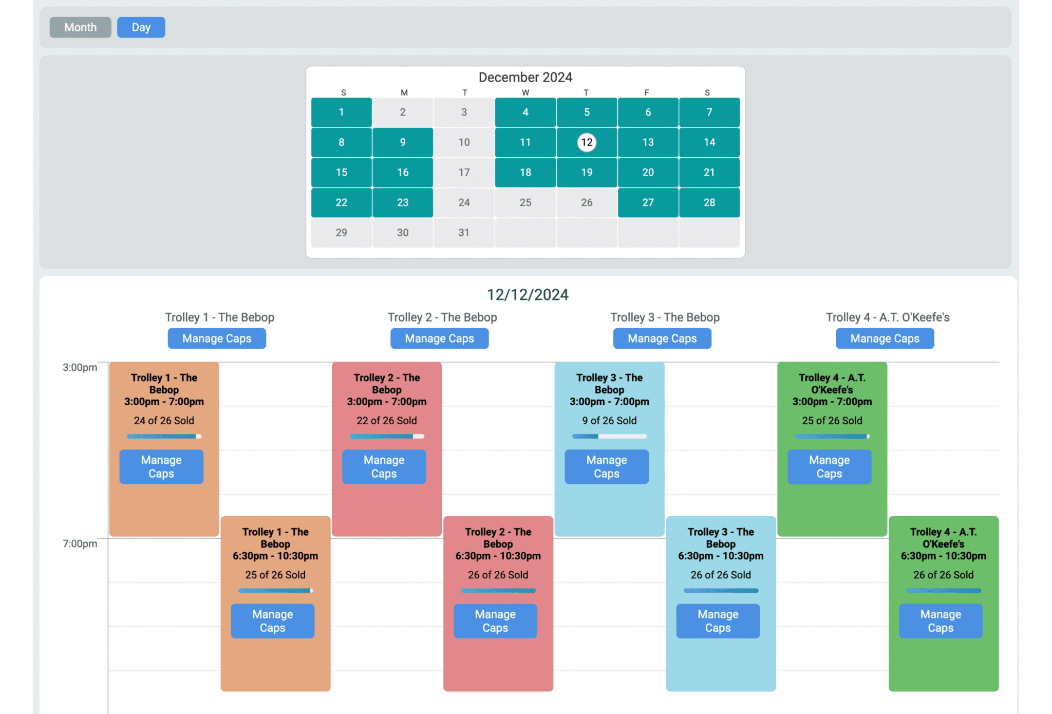 Calendar-Based MTE Timed Entry - TicketSignup
