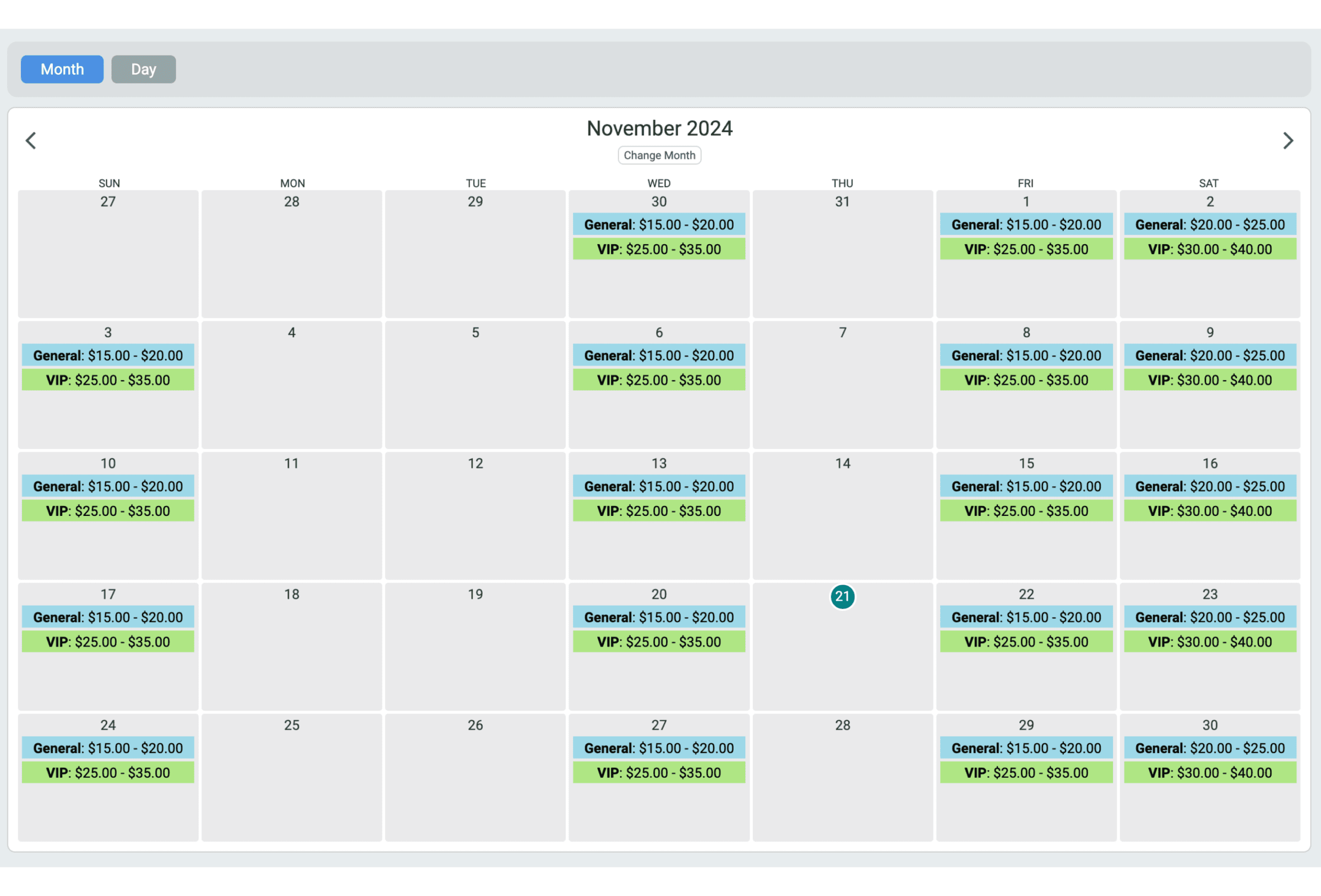 Calendar-Based MTE Timed Entry - TicketSignup