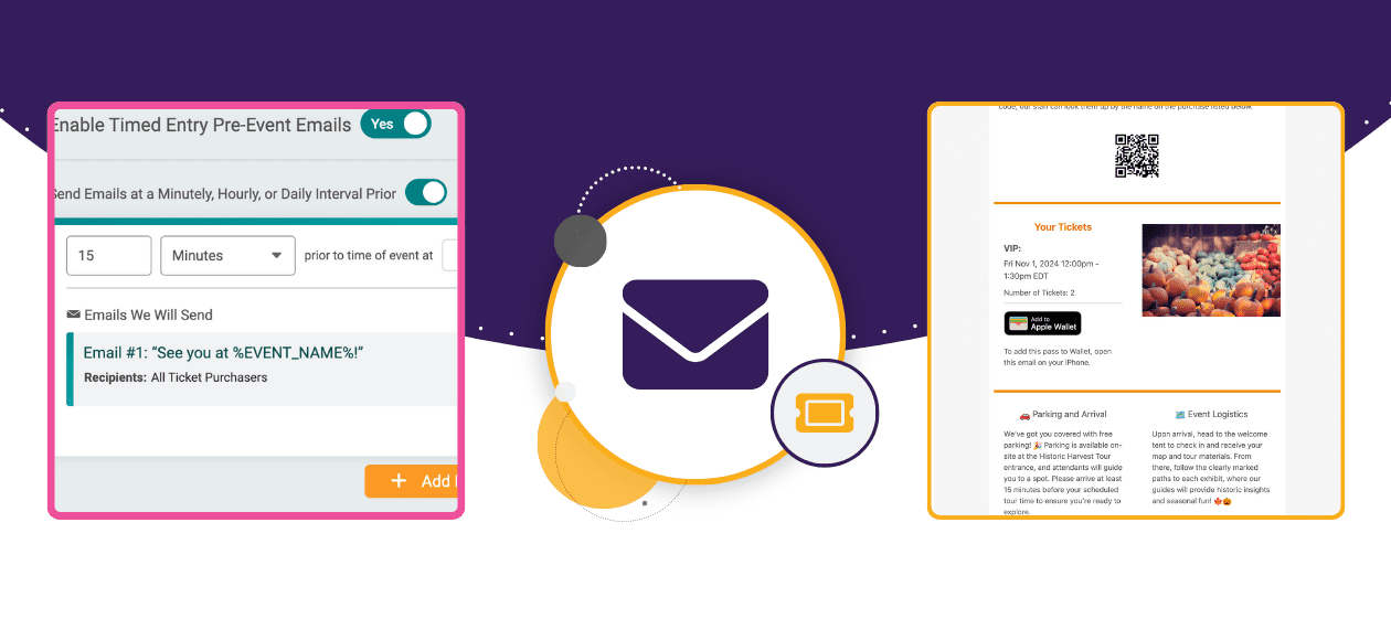 Automated Pre-Event Emails for MTE Timed Entry Events - TicketSignup