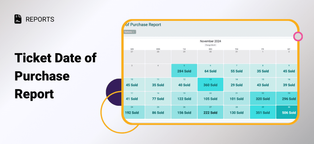 Ticket Date of Purchase Report - TicketSignup